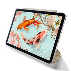 Cute Kawaii Japanese Fish Koi Pattern Case Compatible with All Generations iPad Air Pro Mini 5 6 11 inch 12.9 10.9 10.2 9.7 7.9 Plastic Fabric Cover Slim Smart Stand SN666 (8.3" Mini 6th gen)