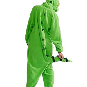 ofodoing Adult Lizard Onesie Animal One-piece Pajamas Cosplay Homewear Sleepwear Jumpsuit Costume for Women Men