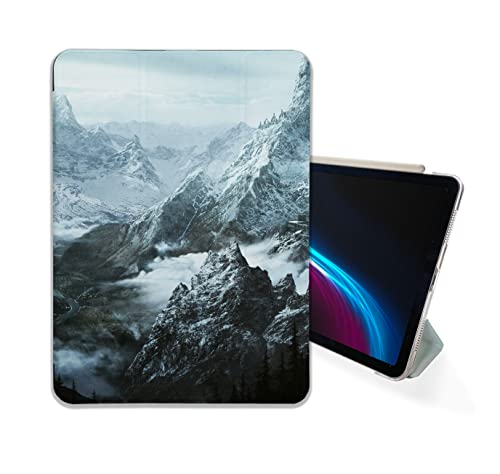 Cute Winter Mountain Nature case Compatible with iPad Mini Air Pro 7.9 8.3 9.7 10.2 10.9 11 12.9 inch Pattern Cover New 2022 2021 Trifold Stand 3 4 5 6 7 8 9 Generation 251 (9.7" iPad Air 1/2)