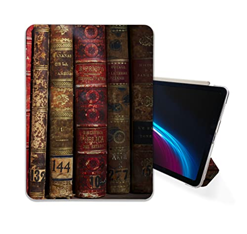 Cute Library Books Pattern case Compatible with iPad Mini Air Pro 7.9 8.3 9.7 10.2 10.9 11 12.9 inch Pattern Cover New 2022 2021 Trifold Stand 3 4 5 6 7 8 9 Generation 259 (10.2" iPad 7/8/9 gen)