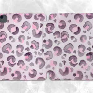 Pink Leopard Cheetah Animal case Compatible with iPad Mini Air Pro 7.9 8.3 9.7 10.2 10.9 11 12.9 inch Pattern Cover New 2022 2021 Trifold Stand 3 4 5 6 7 8 9 Generation 263 (12.9 iPad Pro 3/4/5 gen)