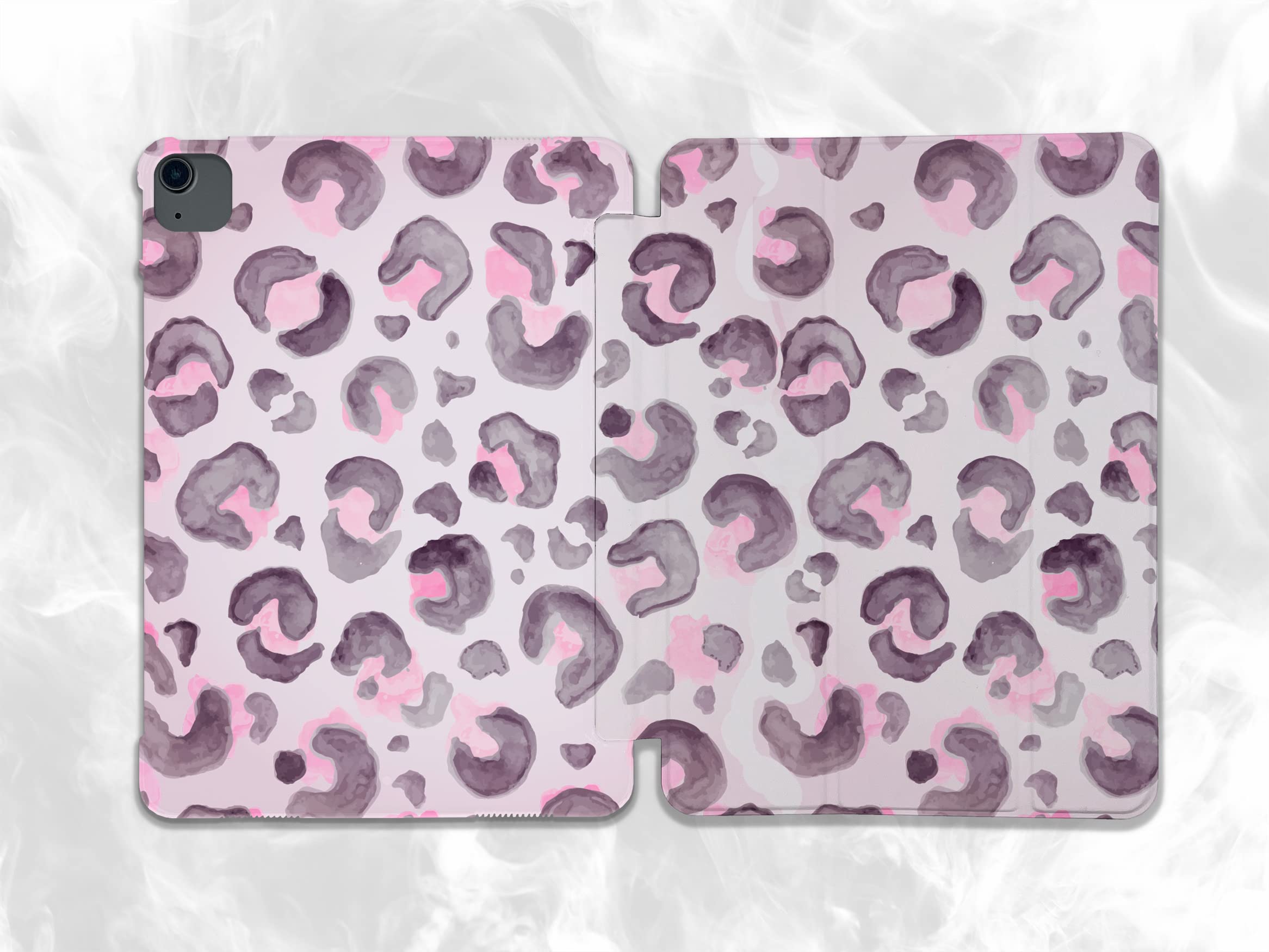 Pink Leopard Cheetah Animal case Compatible with iPad Mini Air Pro 7.9 8.3 9.7 10.2 10.9 11 12.9 inch Pattern Cover New 2022 2021 Trifold Stand 3 4 5 6 7 8 9 Generation 263 (12.9 iPad Pro 3/4/5 gen)