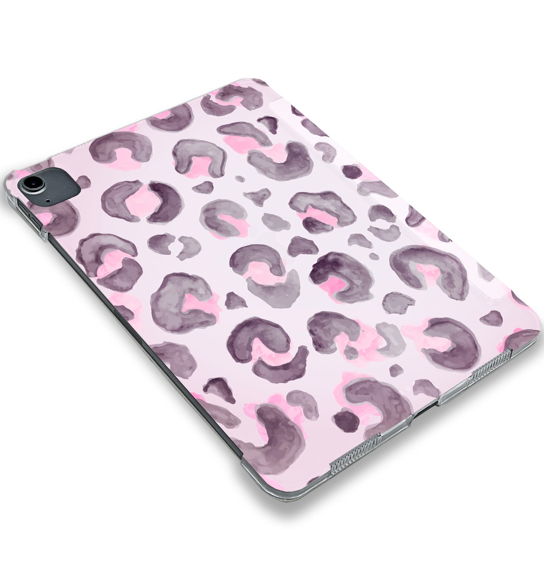 Pink Leopard Cheetah Animal case Compatible with iPad Mini Air Pro 7.9 8.3 9.7 10.2 10.9 11 12.9 inch Pattern Cover New 2022 2021 Trifold Stand 3 4 5 6 7 8 9 Generation 263 (12.9 iPad Pro 3/4/5 gen)