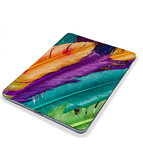 Cute Rainbow Feather Art case Compatible with iPad Mini Air Pro 7.9 8.3 9.7 10.2 10.9 11 12.9 inch Pattern Cover New 2022 2021 Trifold Stand 3 4 5 6 7 8 9 Generation 268 (11" iPad Pro 1/2/3 gen)