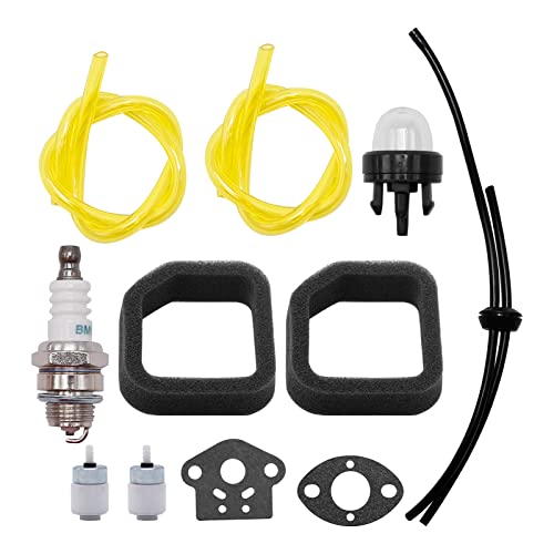 5687301 Air Filter + Fuel Line Assembly Primer Bulb for Ryobi Trimmer RY251PH RY254BC RY25AXB RY30020 RY30020A Ryobi Blower BM254BV RY08510 RY08544 RY08548 RY08570 Ryobi Cultivator RY60511A RY60511B