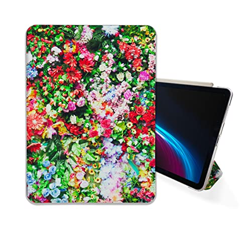 Cute Vintage Flowers Art case Compatible with iPad Mini Air Pro 7.9 8.3 9.7 10.2 10.9 11 12.9 inch Pattern Cover New 2022 2021 Trifold Stand 3 4 5 6 7 8 9 Generation 309 (9.7" 5/6 gen)