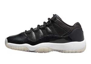 jordan boy's air jordan 11 retro low (big kid) black/gym red/white/sail 5.5 big kid m