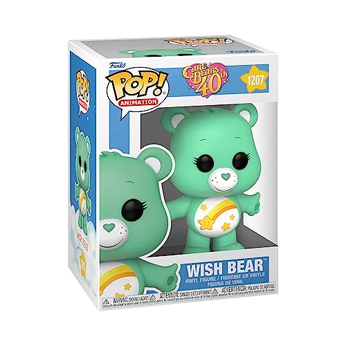 Funko Pop! Animation: Care Bears 40th Anniversary - Wish Bear with Flocked Chase (Styles May Vary)