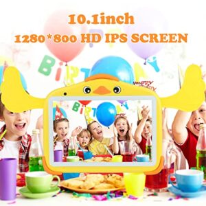 Kids Tablet 10 inch with case Included Learing Tablet for Kids Android 11 with Dual Camera Tablet for Children with WiFi 1280 * 800 HD Display, Toddler Tablet with Parental Control,2GB 32GB