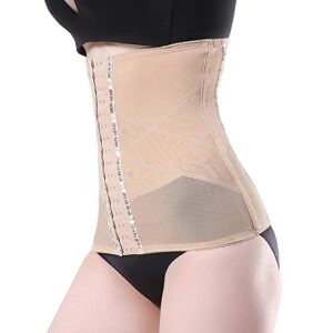 Hshsyp Waist Trainer Corset for Women, Underbust Zipper Corset Body Shaper for Tummy Control