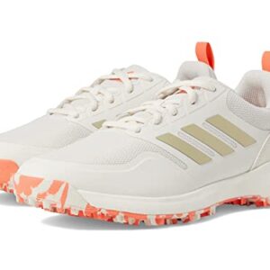 adidas Women's W TECH Response SL3 Golf Shoe, Chalk White/Silver met./Coral Fusion, 8.5