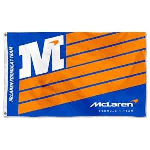 bayyon checked flag mclaren formula 1 flag 3x5feet for car fans with brass grommets