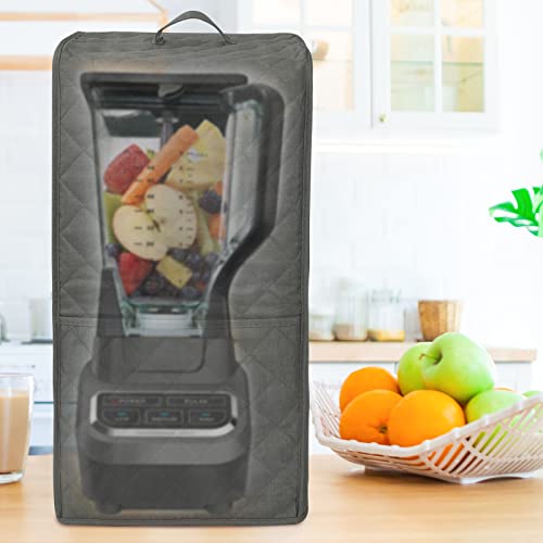 Kitchen Blender Dust Cover,Blender Covers Compatible with Ninja Foodi Blender,Blender Covers For kitchen Appliance Covers,Blender Cover with Accessory Pocket. (Grey)