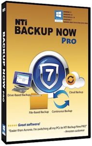 nti backup now pro 7 (for 1 computer) | new version | the "best buy" award-winning backup software | available in download and cd-rom (1-pc license)