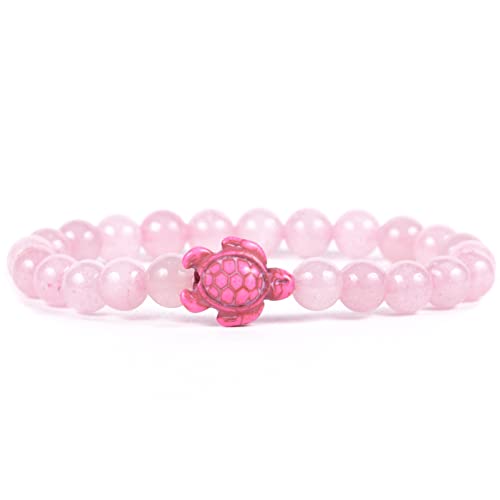 Fahlo Sea Turtle Tracking Bracelet, Elastic, Supports The Sea Turtle Conservancy, one Size fits Most for Men and Women (Coral Reef Pink)