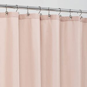 alyvia spring pink shower curtain liner fabric with 3 magnets - waterproof soft hotel quality cloth shower curtain for bathroom, light-weight & machine washable - standard size 72x72, blush pink