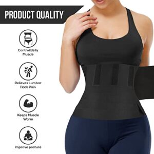 Avanzade 5 meter Waist Wrap for Stomach Plus Size Women – Trainer Tummy Control Snatch Me Up Bandage Weight Loss - (one fit all(XL,XXL,XXXL)) Black, Meter(XL,XXL,XXXL) (wt)