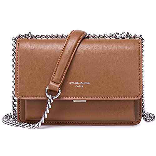 DAVIDJONES Faux Leather Hobo Purse and Wallet set for women Chain Crossbody Shoulder Bags