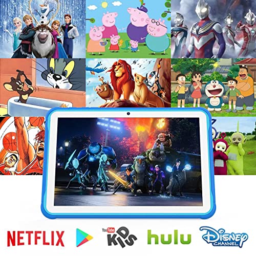 Kids Tablet 10.1 '' Android Toddler Tablet 2GB 32GB Tablet for Kids APP Preinstalled & Parent Control Kids Learning Education Tablet WiFi Camera,Netflix YouTube Hands-Free Watching(2022 Release),Blue