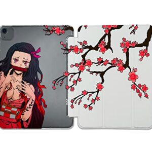 Cute Anime Kawaii Girl Sakura Case Compatible with All Generations iPad Air Pro Mini 5 6 11 inch 12.9 10.9 10.2 9.7 7.9 Plastic Fabric Cover Slim Smart Stand SN1010 (8.3" Mini 6th gen)