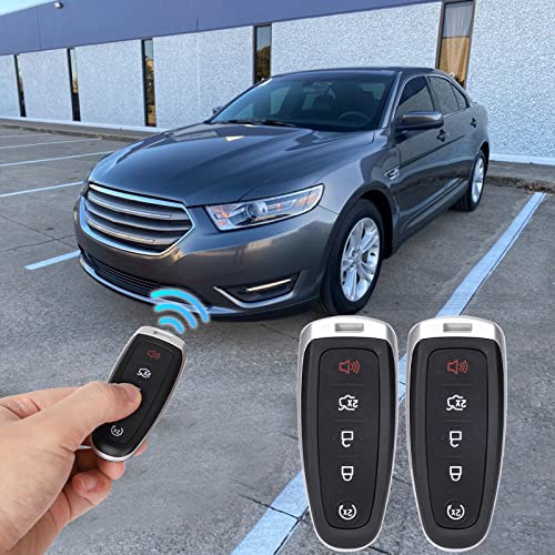 Smart Key Fob Replacement Fit for 2011-2019 Ford Explorer Escape Edge Expedition Flex C-Max Taurus 2011 2012 2013 2014 2015 2016 2017 2018 2019, 5 Button, #M3N5WY8609 M3N5WY8610 13580802, Set 2