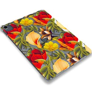 Kawaii Tropical Flower Plants case Compatible with iPad Mini Air Pro 7.9 8.3 9.7 10.2 10.9 11 12.9 inch Pattern Cover New 2022 2021 Trifold Stand 3 4 5 6 7 8 9 Generation 476 (11" Pro 1/2/3 gen)