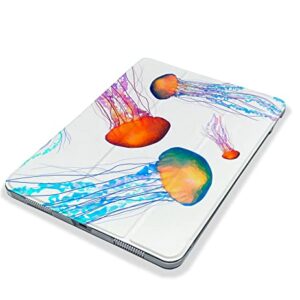 Cute Jellyfish Nature Ocean case Compatible with iPad Mini Air Pro 7.9 8.3 9.7 10.2 10.9 11 12.9 inch Pattern Cover New 2022 2021 Trifold Stand 3 4 5 6 7 8 9 Generation 478 (9.7" 5/6 gen)