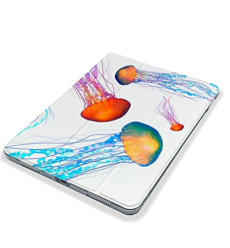 Cute Jellyfish Nature Ocean case Compatible with iPad Mini Air Pro 7.9 8.3 9.7 10.2 10.9 11 12.9 inch Pattern Cover New 2022 2021 Trifold Stand 3 4 5 6 7 8 9 Generation 478 (9.7" 5/6 gen)