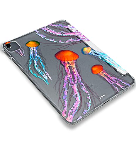 Cute Jellyfish Nature Ocean case Compatible with iPad Mini Air Pro 7.9 8.3 9.7 10.2 10.9 11 12.9 inch Pattern Cover New 2022 2021 Trifold Stand 3 4 5 6 7 8 9 Generation 478 (9.7" 5/6 gen)