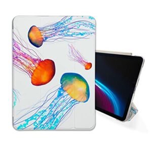 Cute Jellyfish Nature Ocean case Compatible with iPad Mini Air Pro 7.9 8.3 9.7 10.2 10.9 11 12.9 inch Pattern Cover New 2022 2021 Trifold Stand 3 4 5 6 7 8 9 Generation 478 (9.7" 5/6 gen)