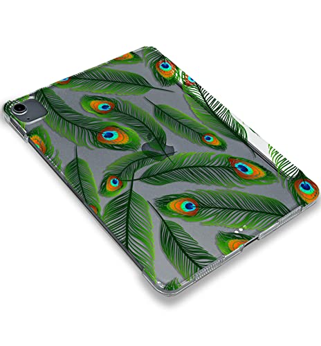 Cute Peacock Feather Art case Compatible with iPad Mini Air Pro 7.9 8.3 9.7 10.2 10.9 11 12.9 inch Pattern Cover New 2022 2021 Trifold Stand 3 4 5 6 7 8 9 Generation 483 (11" Pro 1/2/3 gen)