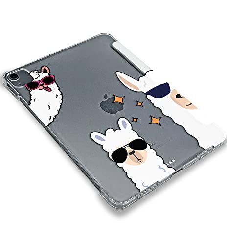 Cute Llama Kawaii Alpaca case Compatible with iPad Mini Air Pro 7.9 8.3 9.7 10.2 10.9 11 12.9 inch Pattern Cover New 2022 2021 Trifold Stand 3 4 5 6 7 8 9 Generation 497 (11" Pro 1/2/3 gen)