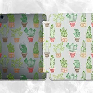 Kawaii Cactus Cute Painted case Compatible with iPad Mini Air Pro 7.9 8.3 9.7 10.2 10.9 11 12.9 inch Pattern Cover New 2022 2021 Trifold Stand 3 4 5 6 7 8 9 Generation 502 (7.9" Mini 4/5)