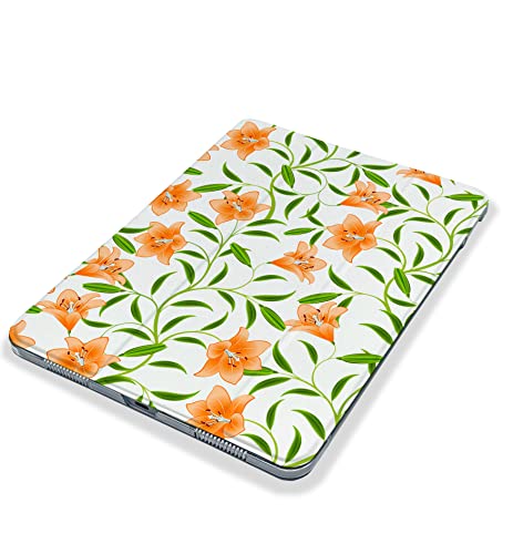 Kawaii Orange Flowers Cute case Compatible with iPad Mini Air Pro 7.9 8.3 9.7 10.2 10.9 11 12.9 inch Pattern Cover New 2022 2021 Trifold Stand 3 4 5 6 7 8 9 Generation 521 (10.2" 7/8/9 gen)