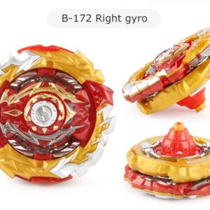 GOIJRER Metal Master Fusion Gyro Toys for Kids, 5 Pieces Battling Top Battle Burst High Performance Set with 2 Launchers