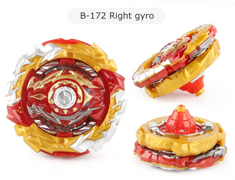 GOIJRER Metal Master Fusion Gyro Toys for Kids, 5 Pieces Battling Top Battle Burst High Performance Set with 2 Launchers