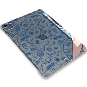 Cute Anime Kawaii Schoolgirl case Compatible with iPad Mini Air Pro 7.9 8.3 9.7 10.2 10.9 11 12.9 inch Pattern Cover New 2022 2021 Trifold Stand 3 4 5 6 7 8 9 Generation 538 (12.9 Pro 3/4/5 gen)