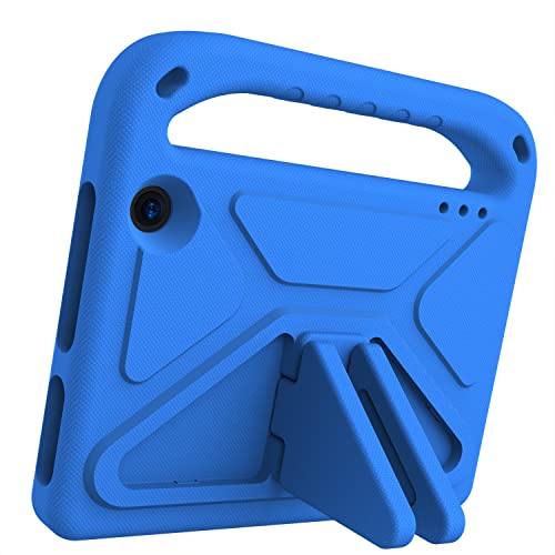 JGY Fire 7 2022 12th Gen Kids case with Handle Stand Amazon Fire 7 EVA Kid-Proof Rugged Shockproof Full Cover Fire 7 Case for Boy Girl Kids (Blue)