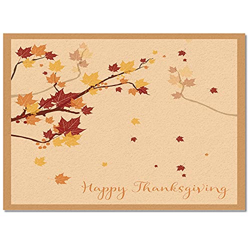 Indoor Area Rugs Thanksgiving Autumn Branches Non-Slip Floor Mats Red Yellow Maple Leaf Rectangular Carpet Soft Washable Rugs for Living Room/Bedroom/Hallway Home Decor - 4x6 Feet