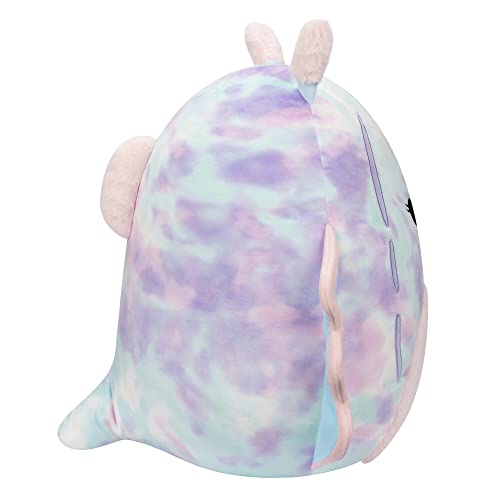 Squishmallows 14-Inch Dottie Pink and Blue Tie-Dye Sea Slug - Large Ultrasoft Official Kelly Toy Plush