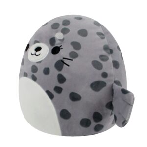 Squishmallows FlipAMallows 12-Inch Odile Grey Seal and Cole Teal Turtle - Medium-Sized Ultrasoft Official Kelly Toy Plush