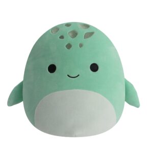 Squishmallows FlipAMallows 12-Inch Odile Grey Seal and Cole Teal Turtle - Medium-Sized Ultrasoft Official Kelly Toy Plush