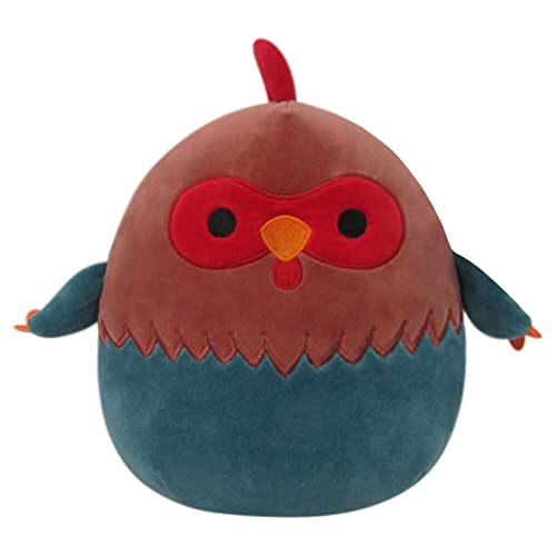 Squishmallows 8-Inch Reed Red and Blue Rooster - Little Ultrasoft Official Kelly Toy Plush