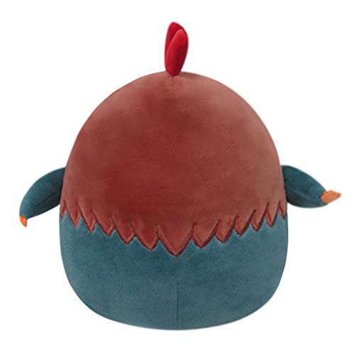 Squishmallows 8-Inch Reed Red and Blue Rooster - Little Ultrasoft Official Kelly Toy Plush