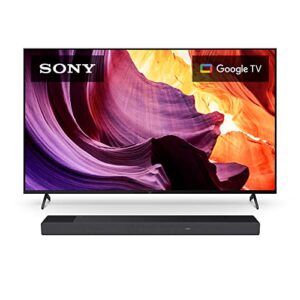 sony 55 inch 4k ultra hd tv x80k series: led smart google tv with dolby vision hdr kd55x80k- 2022 model w/ht-a7000 7.1.2ch 500w dolby atmos sound bar surround sound home theater with dts