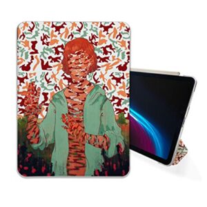 Cute Abstract Painted Girl case Compatible with iPad Mini Air Pro 7.9 8.3 9.7 10.2 10.9 11 12.9 inch Pattern Cover New 2022 2021 Trifold Stand 3 4 5 6 7 8 9 Generation 571 (10.9" Air 4)