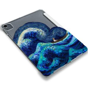 Great Wave Kanagawa Starry Night case Compatible with iPad Mini Air Pro 7.9 8.3 9.7 10.2 10.9 11 12.9 inch Pattern Cover New 2022 2021 Trifold Stand 3 4 5 6 7 8 9 Generation 584 (10.2" 7/8/9 gen)