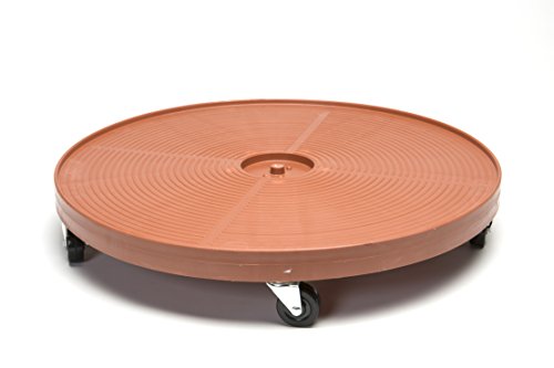 DeVault Enterprises 2 Set 2400 Plant & Whiskey Barrel Dolly, Size 24-inches, Terra Cotta Color