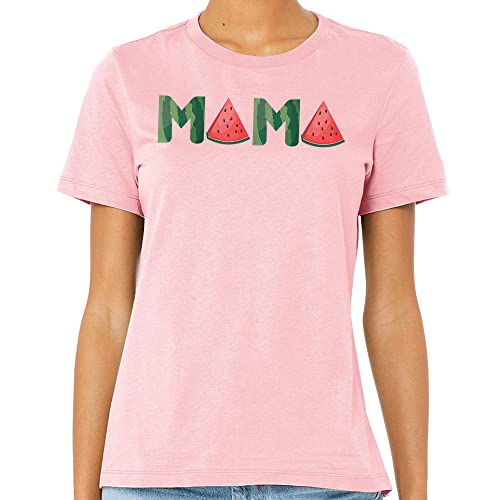 TeesAndTankYou Watermelon Mama Shirt Unisex Medium Pink