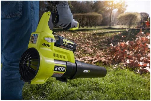 Lawn Care Bundle RYOBI 110 MPH 525 CFM 40-Volt Lithium-Ion Cordless Variable-Speed Jet Fan Bare Tool Leaf Blower, Battery and Charger Not Included (Bulk Packaged)